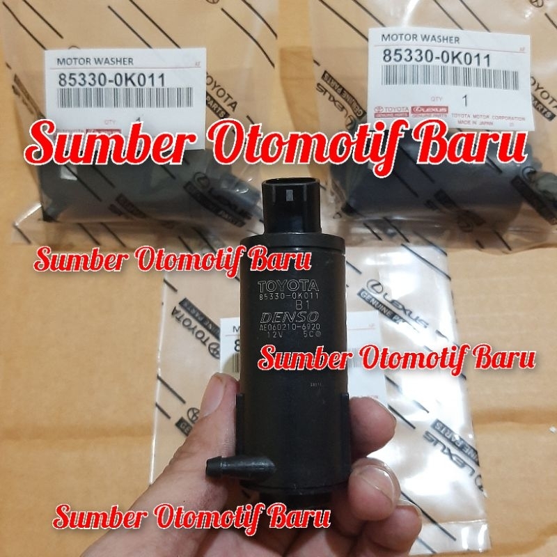 Motor Washer Pump Water Pump Wiper Hilux Vios Yaris Sienta 85330-0K011 ...