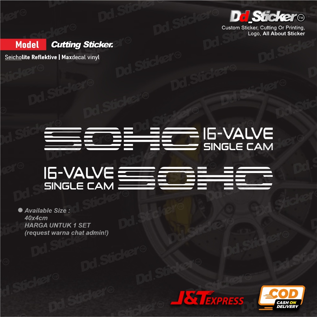 Sohc 16 VALVE SINGLE CAM (cutting sticker) | Shopee Philippines