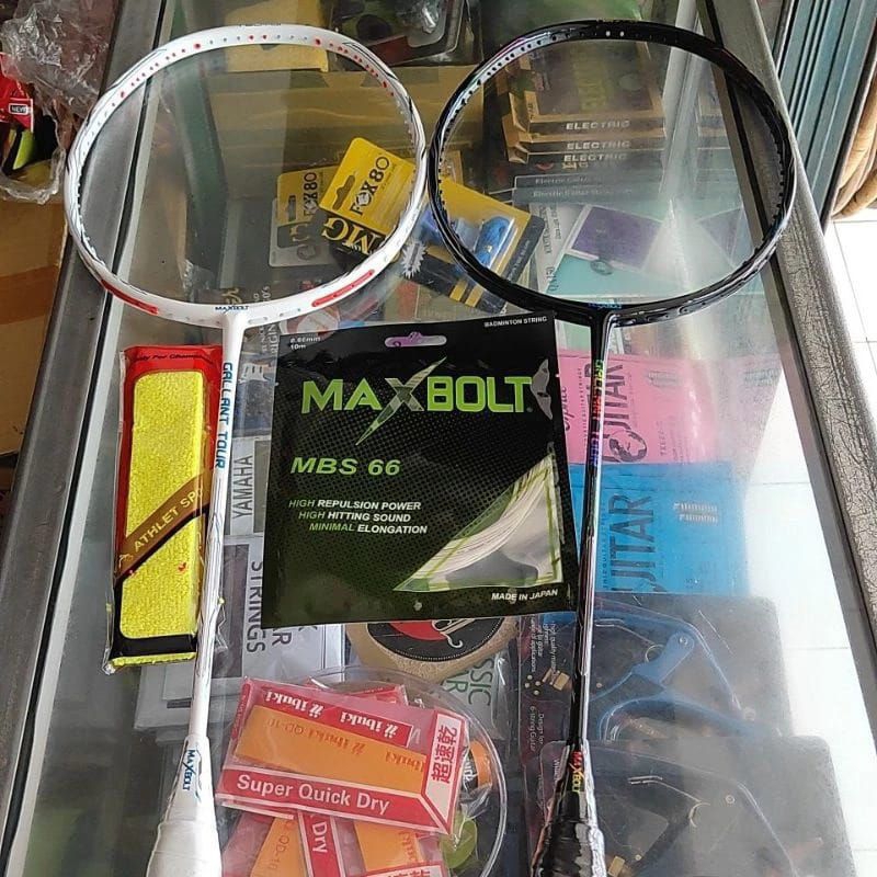 Original maxbolt badminton racket galantour 43lbs original racket ...
