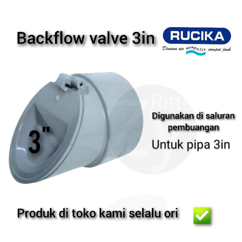Rucika BACKFLOW VALVE (GOT COVER) 3INCH ANTI RAT I ANTI ODOR I ANTI ...