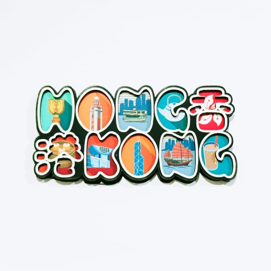 Hong Kong refrigerator magnet Souvenir from China Macau | Shopee ...