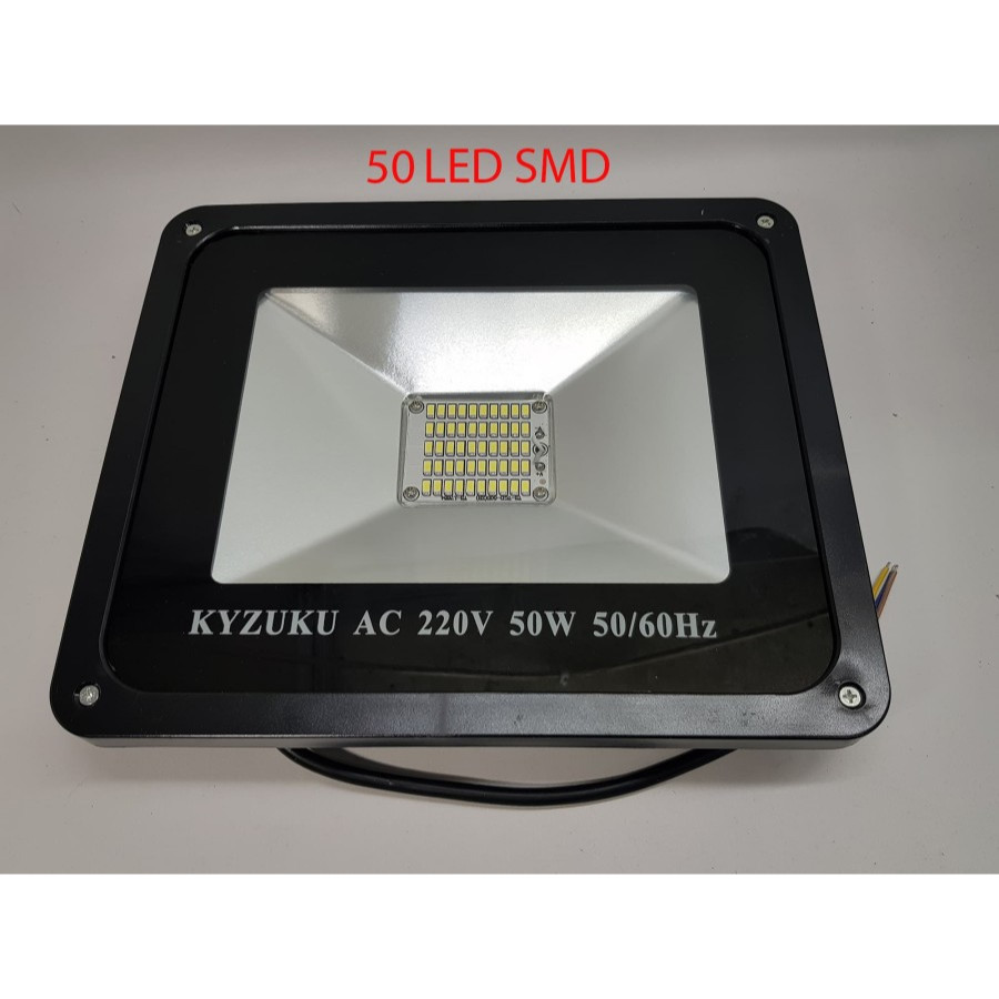 KYZUKU 220V 50 watt 50 led SMD Floodled IP66 THIN Spotlight/ - WHITE ...