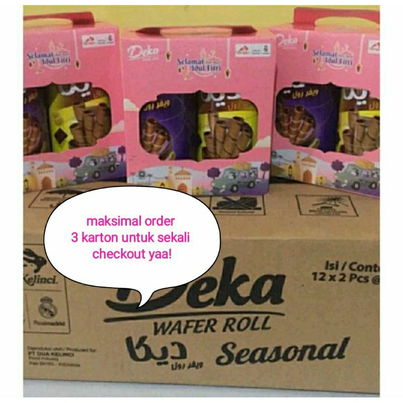 Reduced The Price Of Deka wafer roll Cardboard (12 Boxes) | Shopee ...