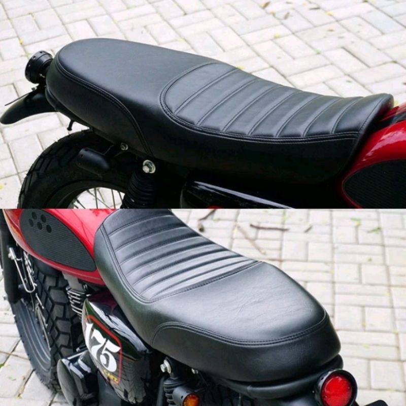 Kawasaki W175 Seat Leather Cover Variations Modif Retro MBtech ...