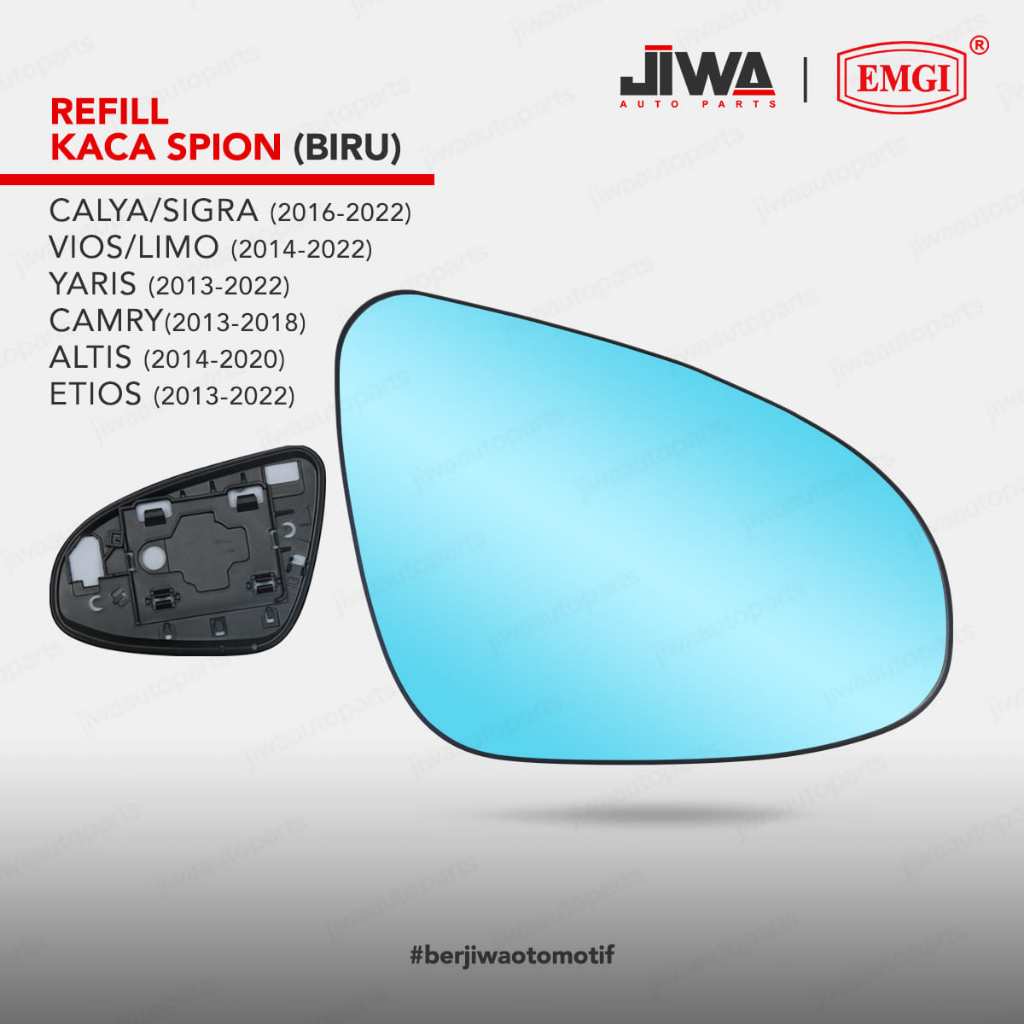 Jiwa Auto x EMGI Blue Refill Rear View Mirror for Calya Sigra Vios ...