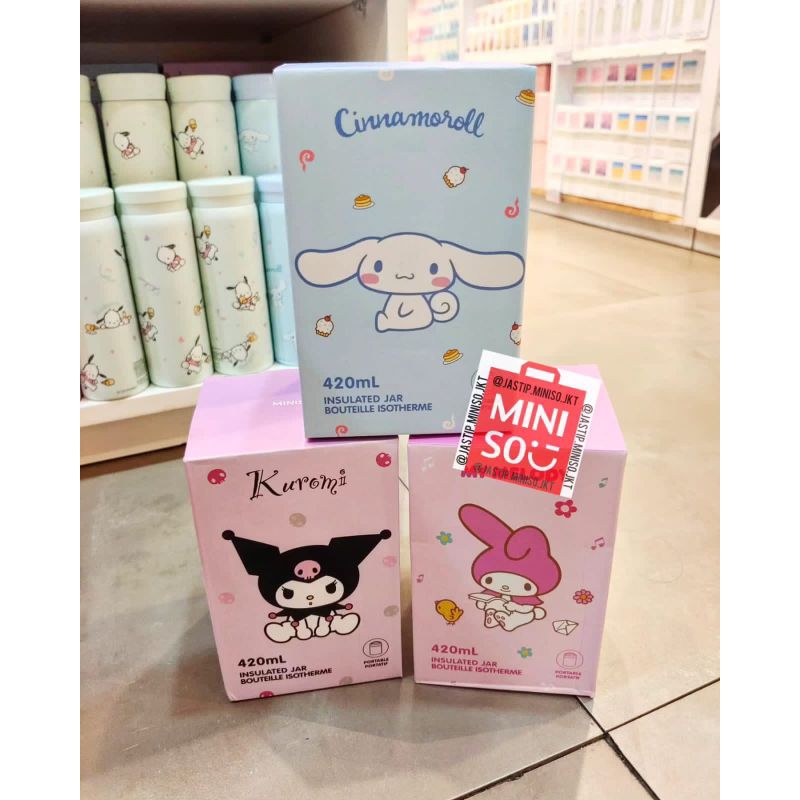 MINISO x SANRIO Food Storage heat resistant / Insulated Jar SUS 304 ...