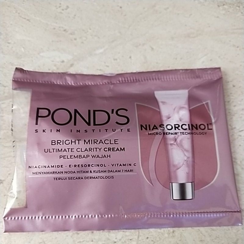 HITAM Pond Bright Miracle Cream 7,5g Ultimate Clarity Cream NIASORCINOL ...