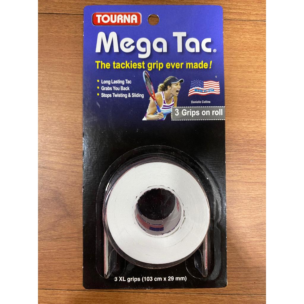 Tourna Mega Tac White XL 3 Grip Roll Tennis Racket Over Grip | Shopee ...