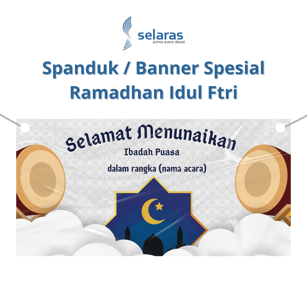 Print Ramadan Bukber Eid Al-Fitr Banner Banner Free Template | Shopee ...