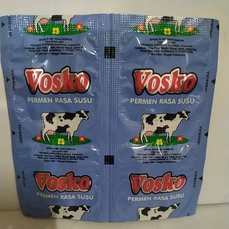 Vosko candy with milk flavor, legendary old school candy | Shopee ...