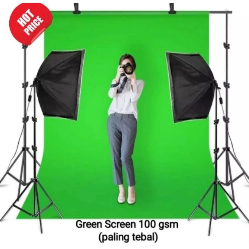 Green Screen Fabric Photo Video Background, 100 gsm thick Spunbond ...