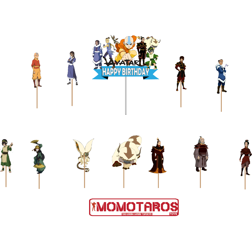 Avatar The Last Airbender cake Topper contains 12 pcs | Shopee Philippines