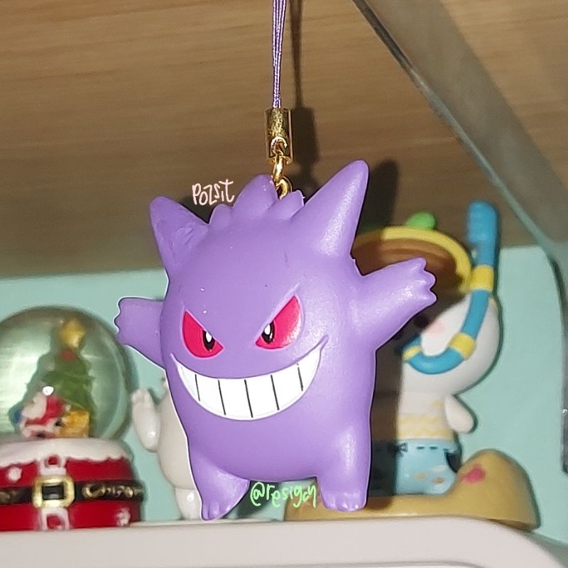 Pokemon gengar gashapon / gachapon bandai keychain / keyring | Shopee ...