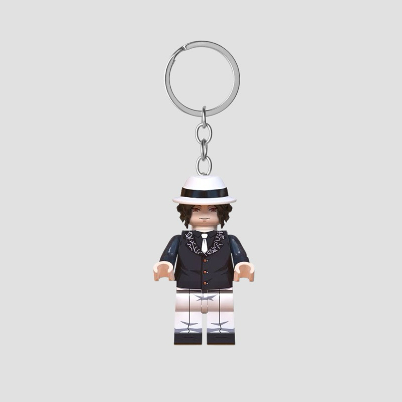 GANTUNGAN Dhis Project Keychain LEGO Minifigure Muzan Kimetsu No Yaiba ...