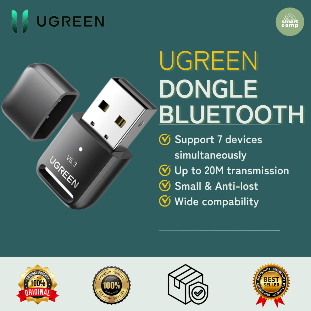 Ugreen Bluetooth 5.3 Adapter USB Black 90225 | Shopee Philippines