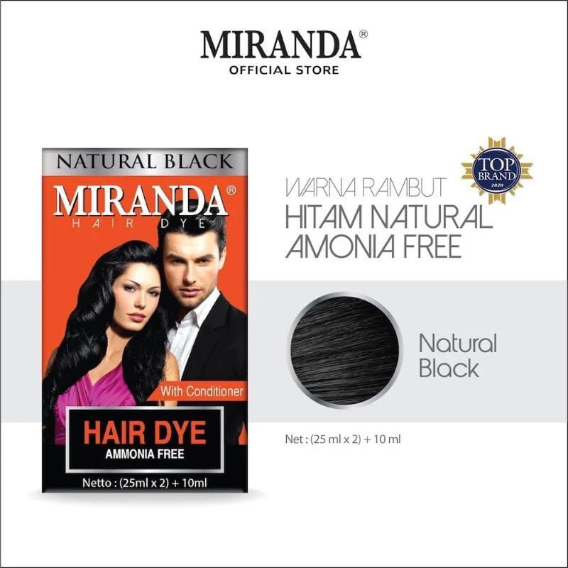 Miranda hair dye natural black | Shopee Philippines