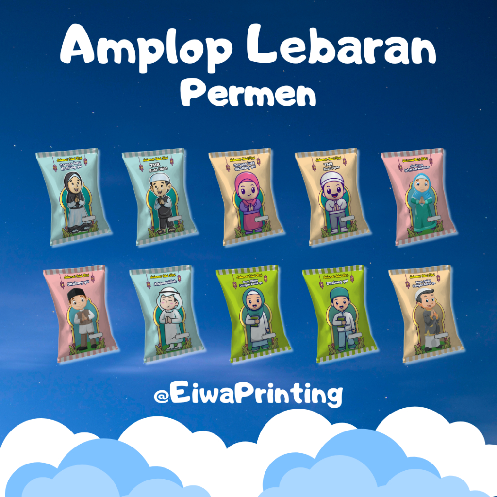 Eid Envelope Cute Candy Shape Eid Envelope 2025 Unique Candy Envelope 6 ...