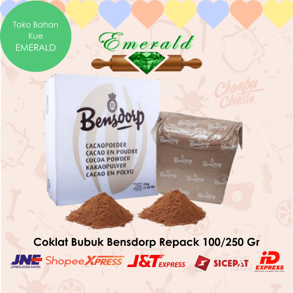 Bensdorp Cocoa Premium Brownie Chocolate Powder Repack 100 Gr/250 Gr ...