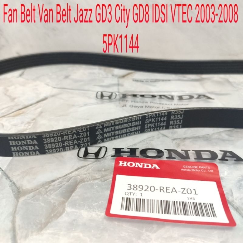 Fan Belt Van Belt Bell Fan Rope Honda Jazz GD3 VTEC IDSI 2001-2007 ...