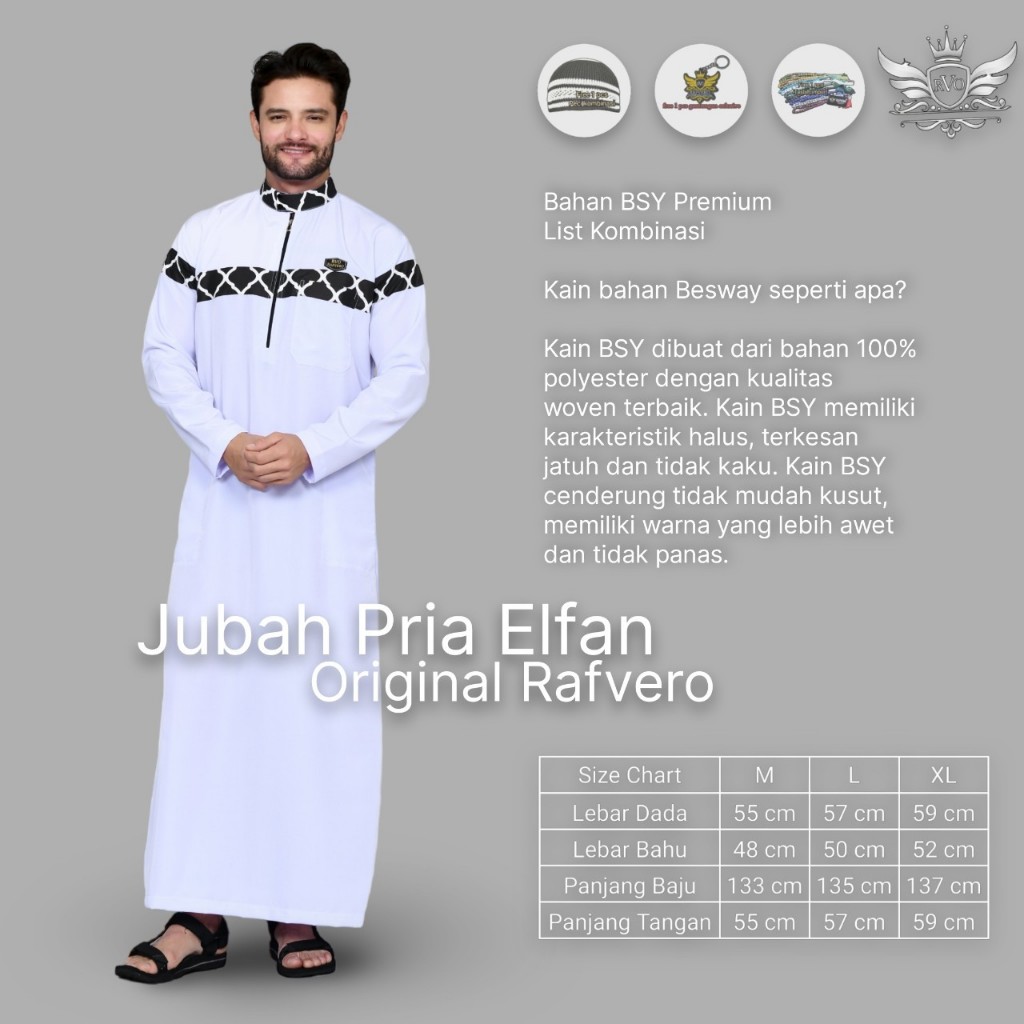Original AL_ELFAN jubah Raja Muslim/men's gamis shirt/pakistan koko ...