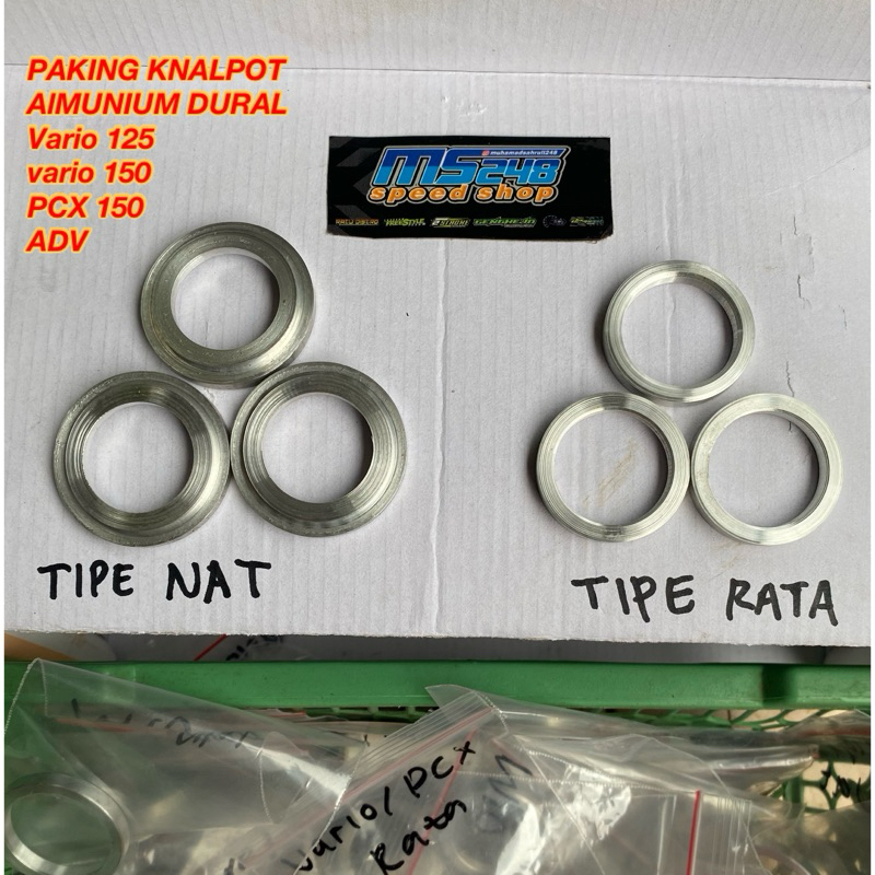 Honda Exhaust Gasket Aluminum Dural Vario 125 150 160 PCX Cbu 125 150 ...