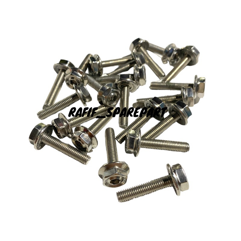 MONEL STAINLESS VISOR BOLT N MAX AEROX 5x25 HEADBIG | Shopee Philippines