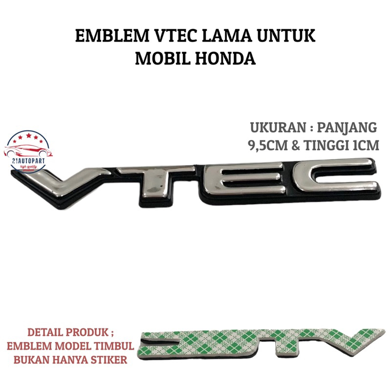 Old VTEC Emblem for Honda Cars | Shopee Philippines