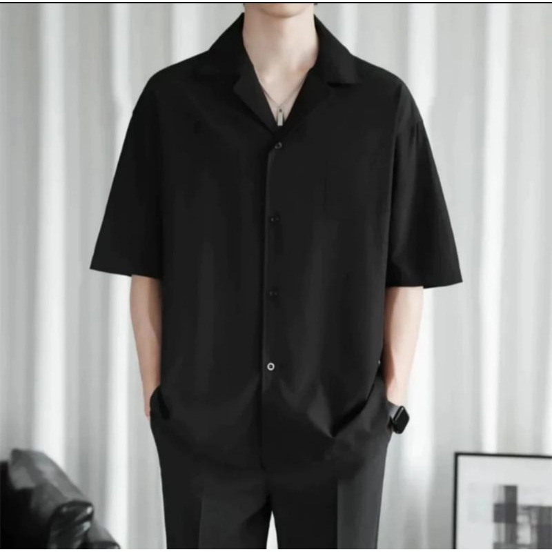 PUTIH HITAM KEMEJA Men's Hawaiian Shirt, Latest Men's Outfit, Black ...