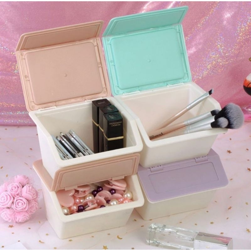 (AJ) Mini DRAWER CONTAINER / TOP LID DRAWER CONTAINER / MAKEUP BRUSH ...