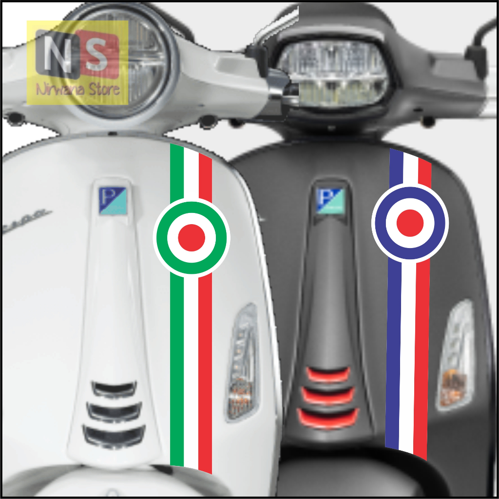 Sticker Flag Vespa Matic Decal List Strip Body Tepong Vespa LX ...