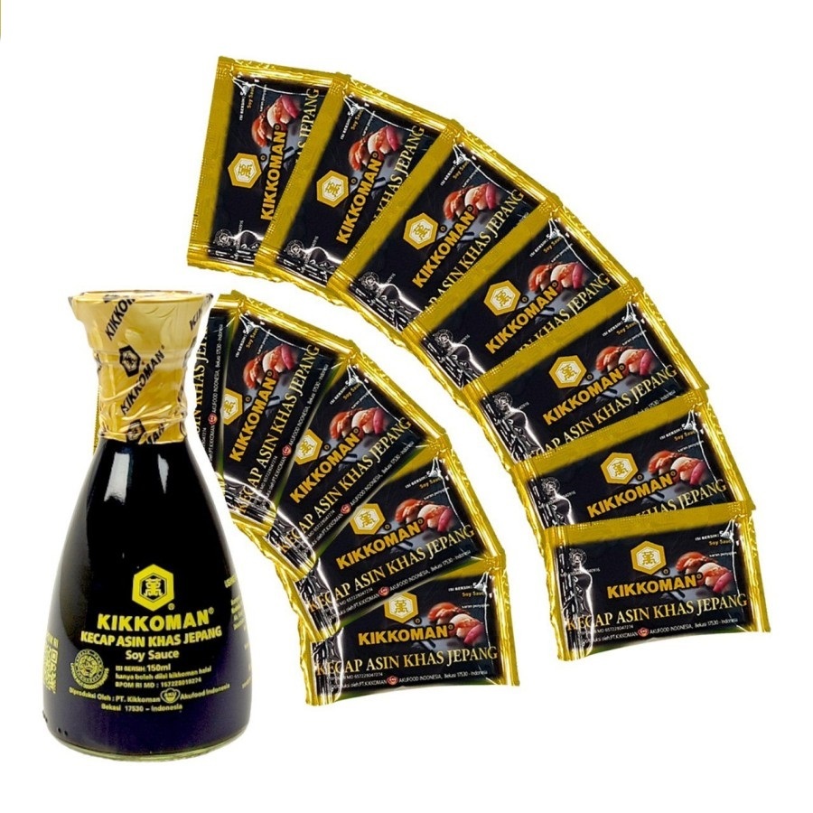 Kikkoman SOY SAUCE SACHET HALAL PER PACK CONTAINS 100 PCS @5ML - SUSHI ...