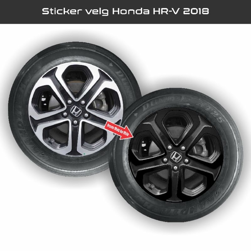 2018 - 2020 honda HRV rim stickers (silver beret) | Shopee Philippines