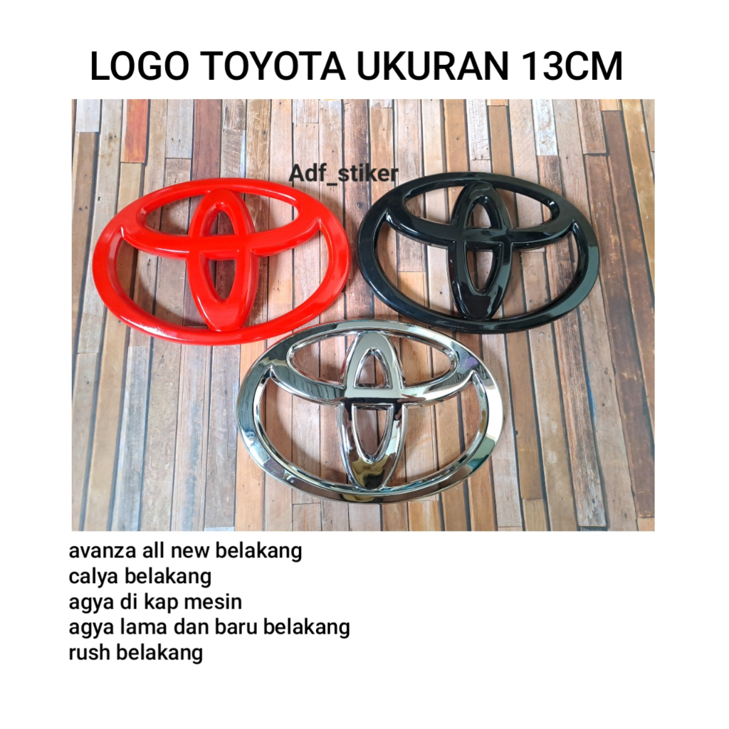 Replacement Toyota Logo Old garuda agya Logo, size 13cm / agya Logo ...