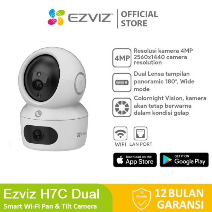 EZVIZ H7C 4MP 2k+ Dual Lens Smart WIFI PTZ Wireless CCTV Camera | Shopee Philippines