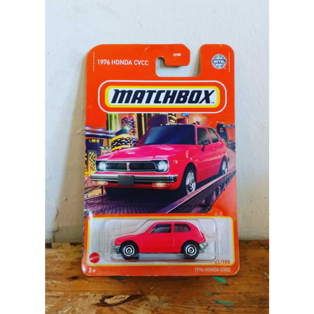 MERAH DIECAST MINIATURE CAR CLASSIC MATCHBOX HONDA CIVIC CVCC RED ...