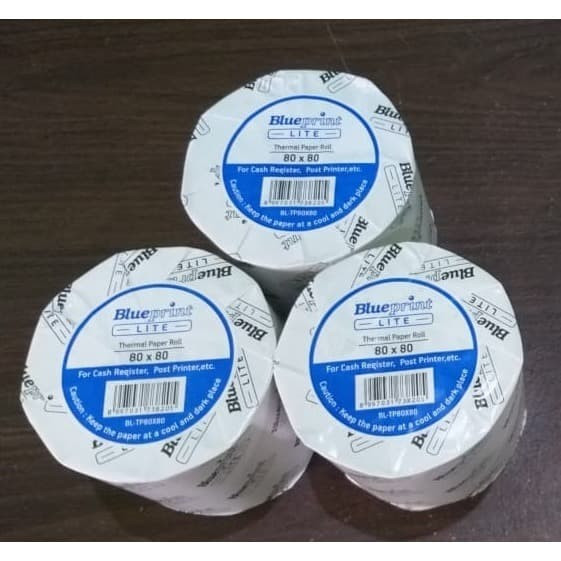 Blueprint lite thermal paper 80x80 |Paper 80x80 per 1 roll | Shopee ...