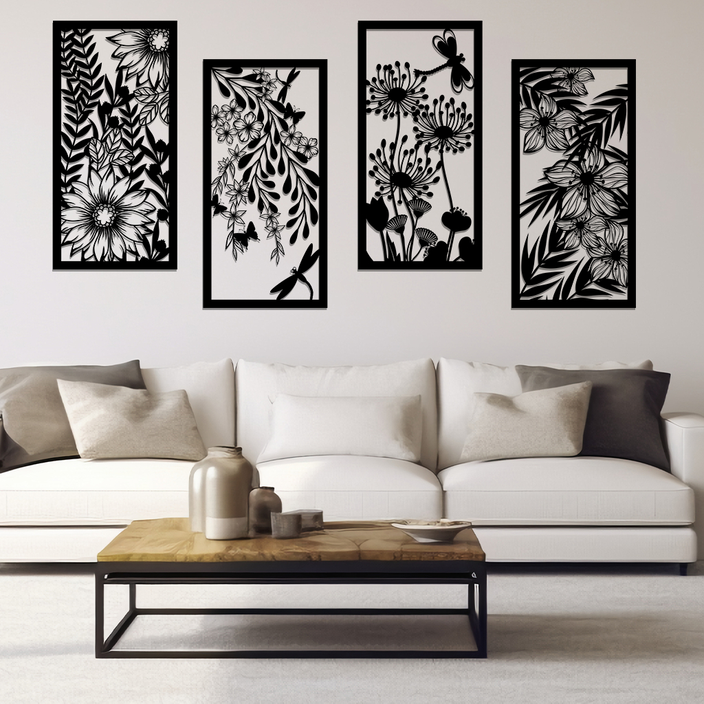 KAYU Wall Panel Decoration Set/Decoration/Wall Display Living Room ...