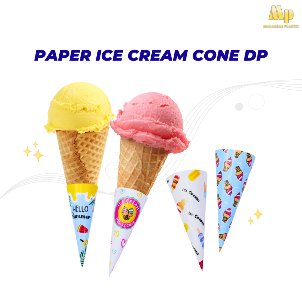 Paper Ice Cream Cone DP 3.4cm @100 Pcs | Shopee Philippines
