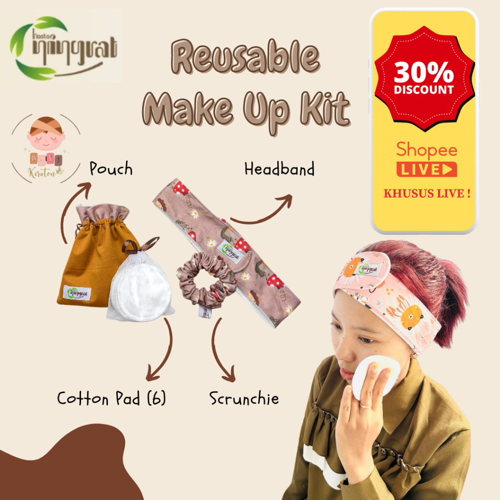 Ningrat Reusable Make Up Kit Cotton Pads Eco Friendly Reusable Make Up ...