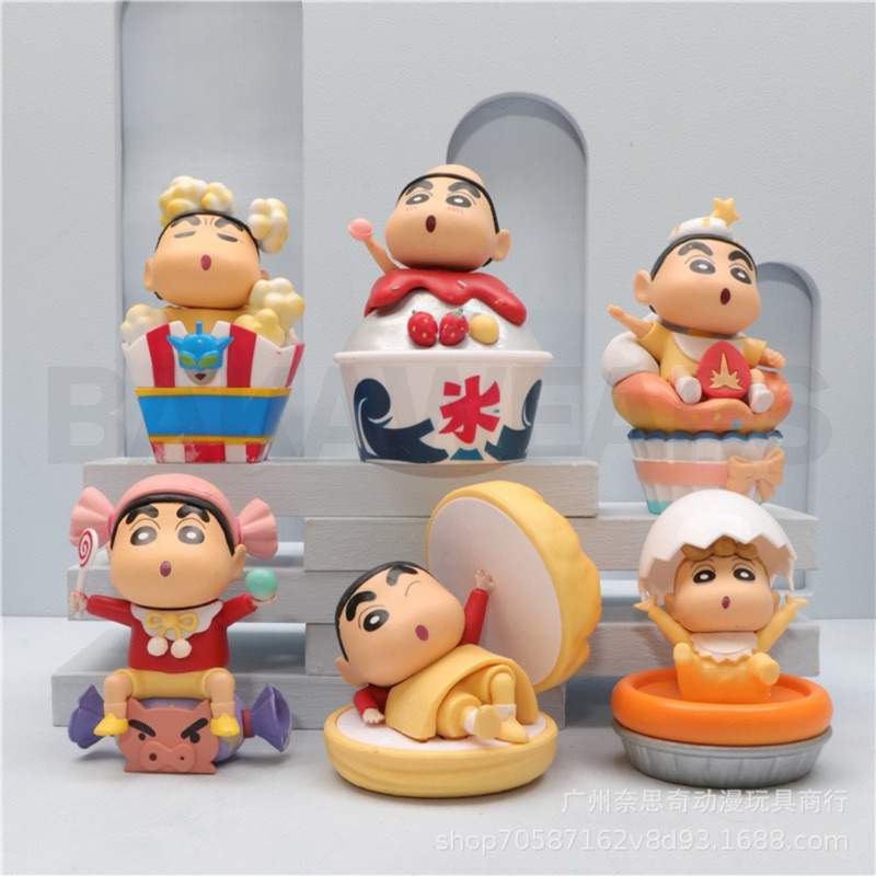 Action Figure Crayon SHINCHAN FOOD Mini FOOD Cartoon Shin-chan Nohara ...