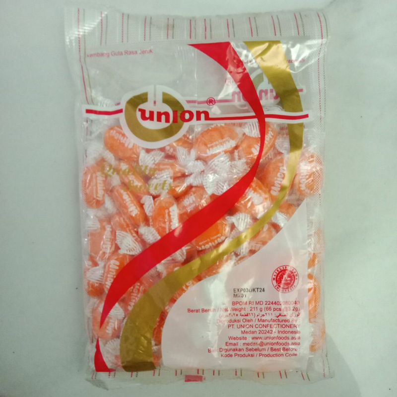 Orange Flavor Union Candy 1 pack Of 66 pcs | Shopee Philippines