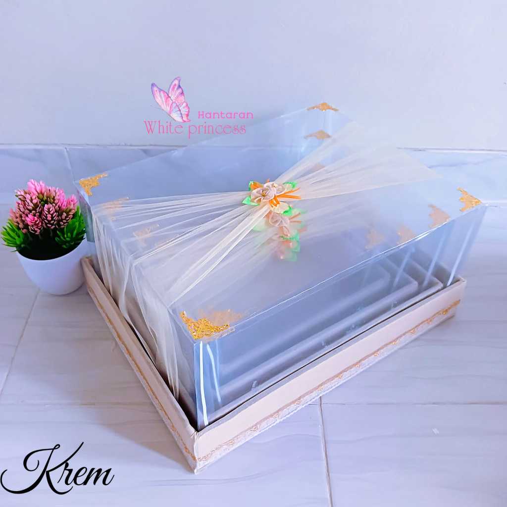 Wedding Gift Box Complete Set Of 4 Mica Parcel Delivery Boxes | Shopee ...