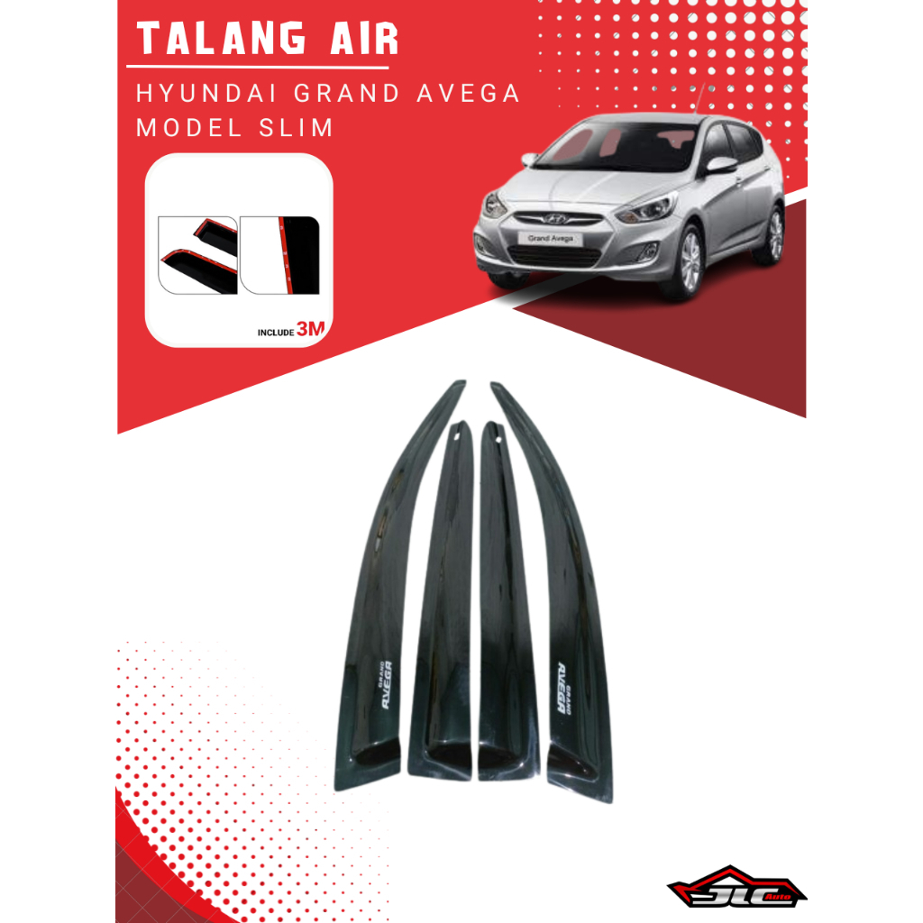 Hyundai Grand Avega Car Door Gutter Slim Model | Shopee Philippines