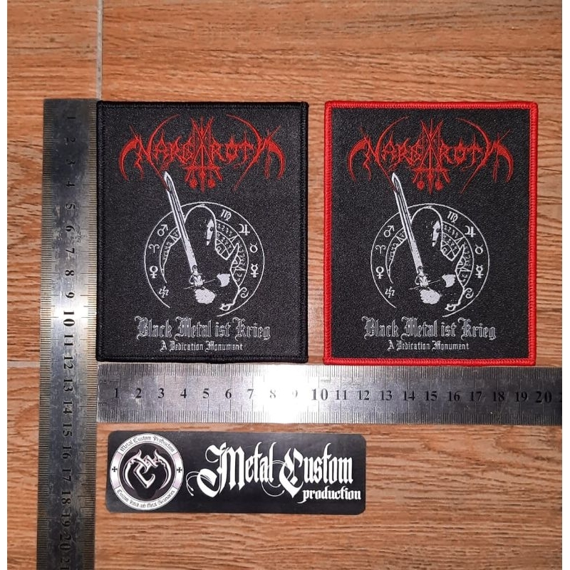 Nargaroth Woven Patch / Sewing Band Emblem / Metal Band Emblem / Metal ...