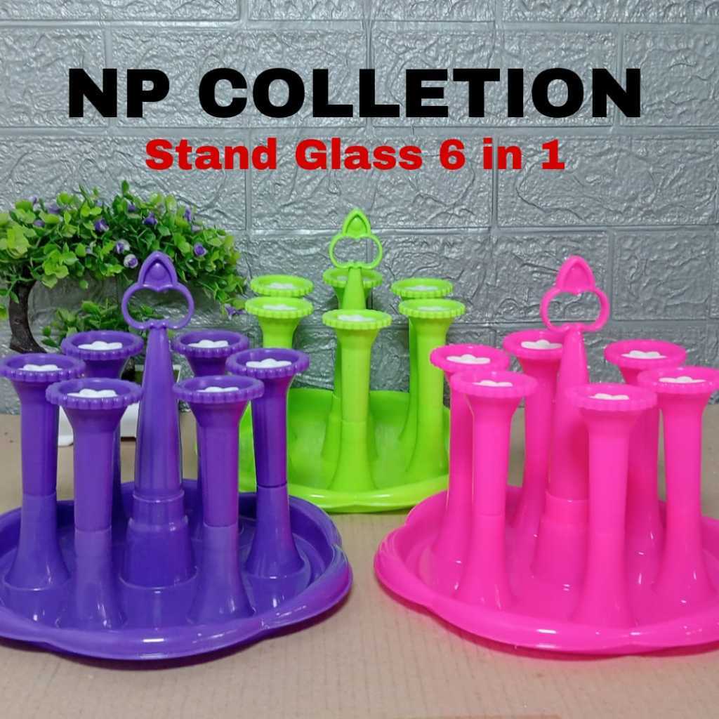 6 in 1 Glass Stand Glass Daisuki NP Collection Glass Rack | Shopee ...