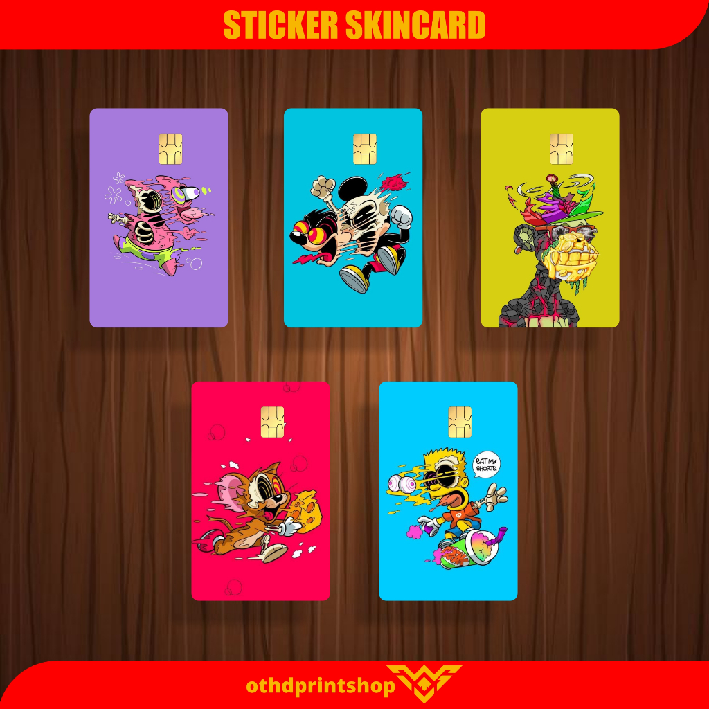 Special PICT Atm SkinCard Card Sticker BCA Mandiri Bri Bni Debit Credit ...