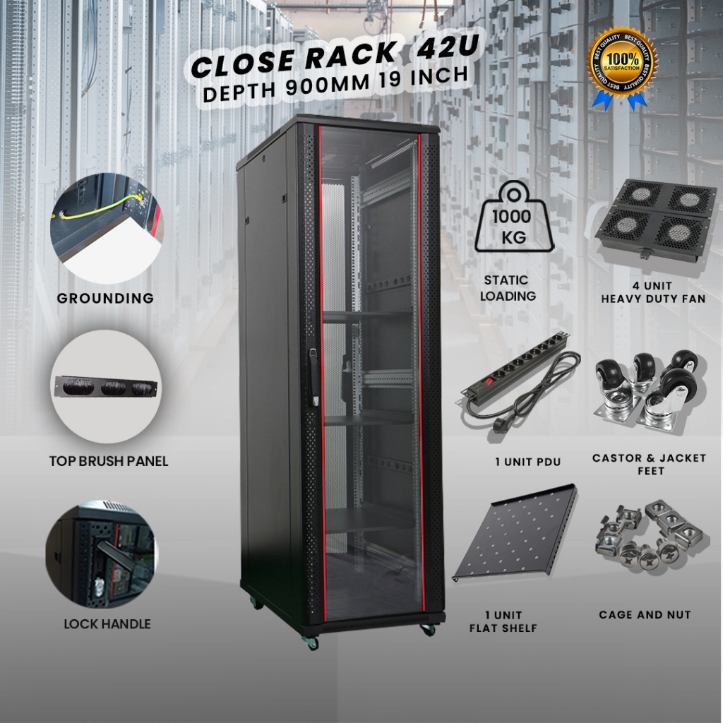 Server rack 42U depth 900mm/ Standing rack 42U/ Close rack 42U (INVOICE ...