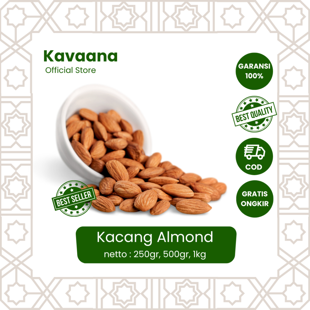 Kavaana Almond Nuts/ Baked Almond Nuts Ready To Eat/ Souvenir Almond ...