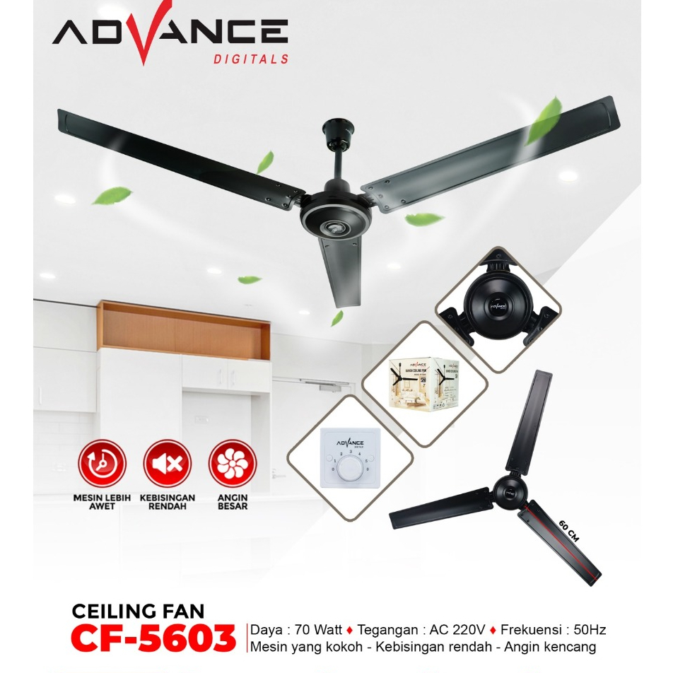 Advance CF5603 Ceiling Fan Or Ceiling Fan 70w Power CF-5603 Ceiling Fan ...