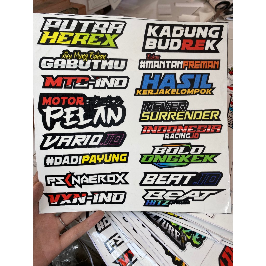 Sticker PACK Words Of PUTRA Sogan - Current Stickers - VIRAL Stickers ...